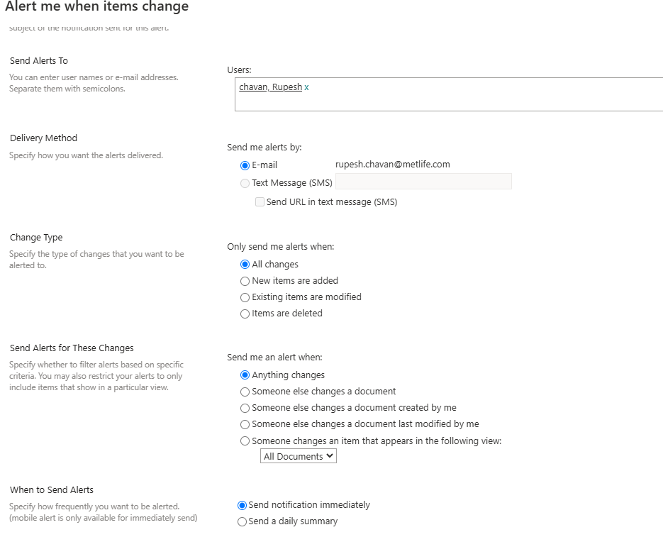 Turn off email notifications from edits in documents shared on ...