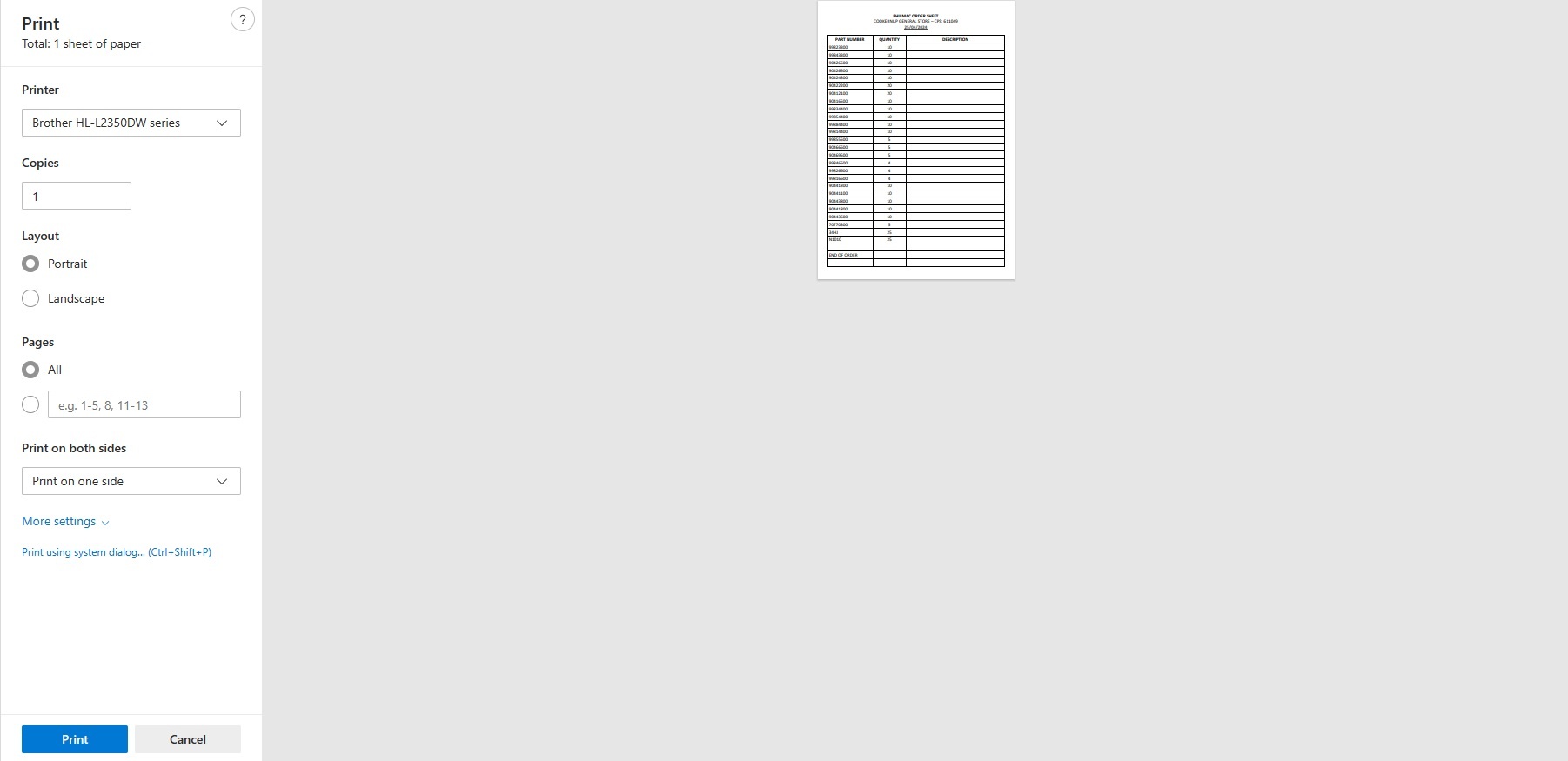 Print Dialog Box Settings not working properly after April 2024 update ...