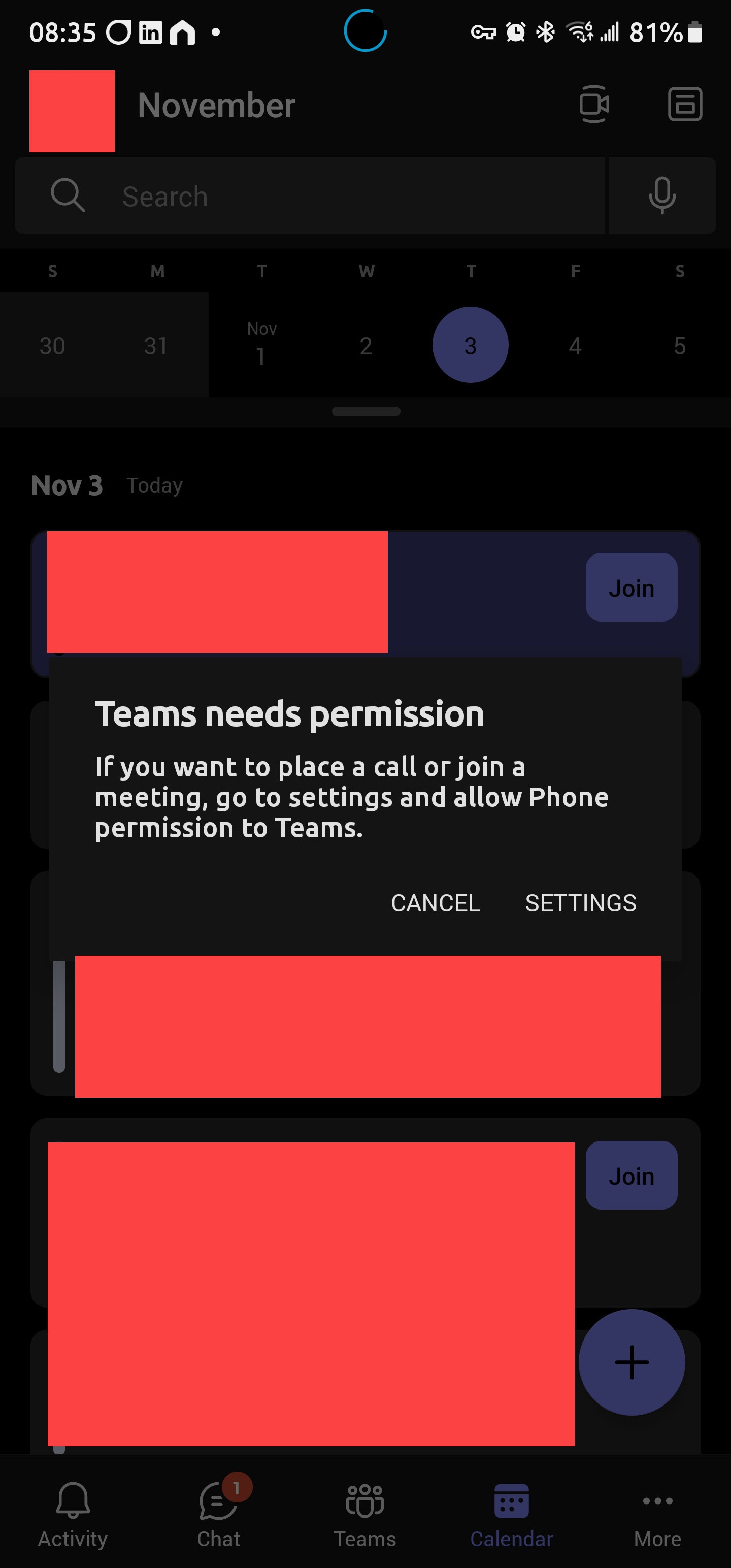 Unable to join Team meetings on Android phone - Microsoft Q&A