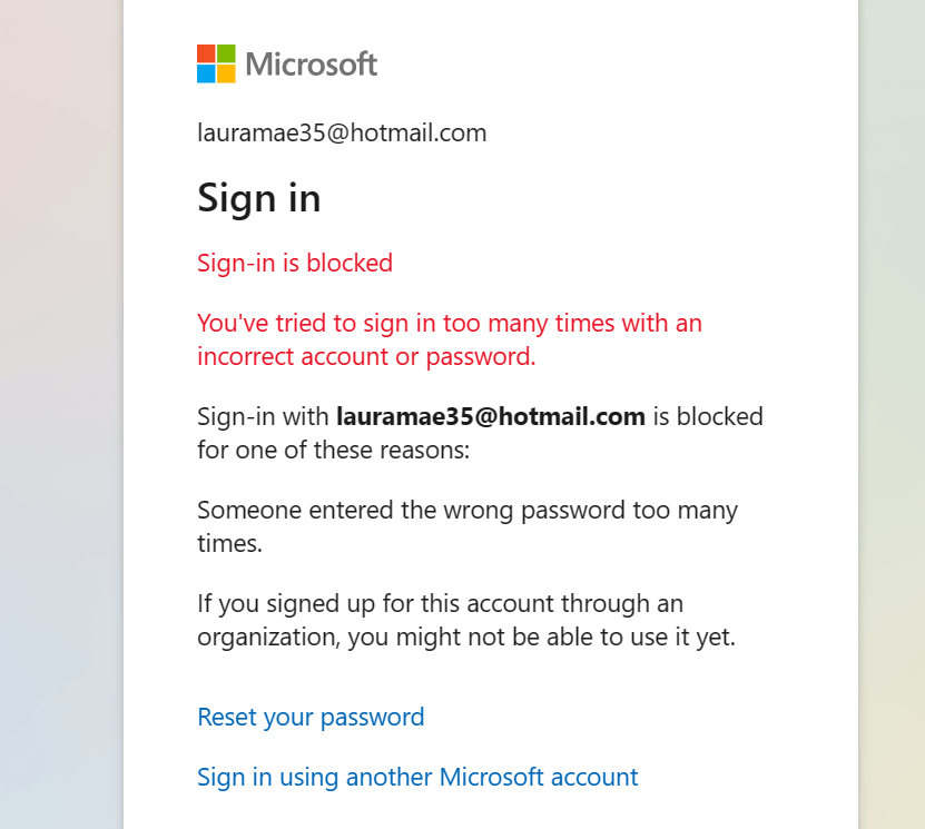 Sign-in is blocked on PC but can see on mobile - Microsoft Q&A