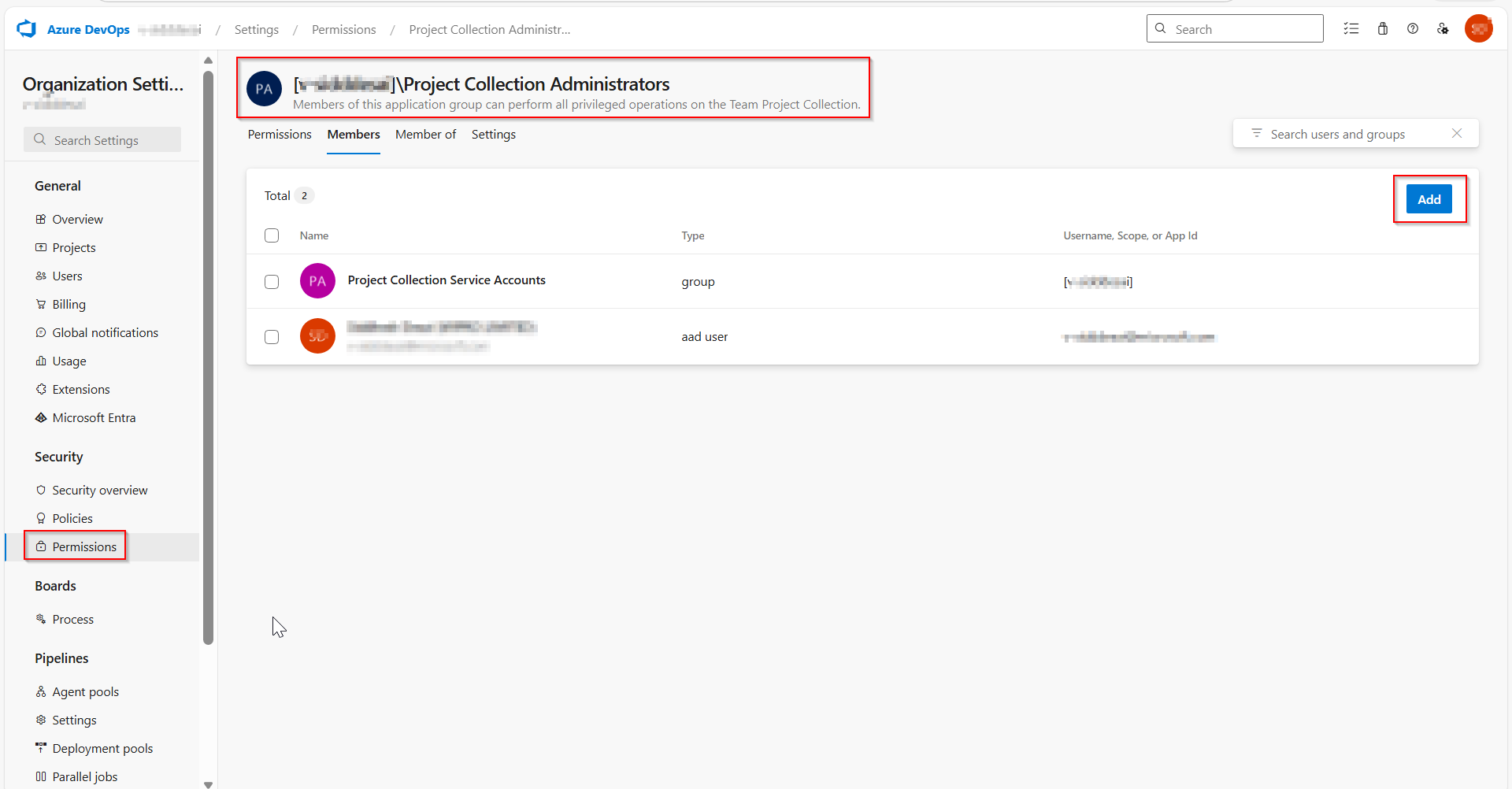 Having issues with permission and control on azure devops - Microsoft Q&A