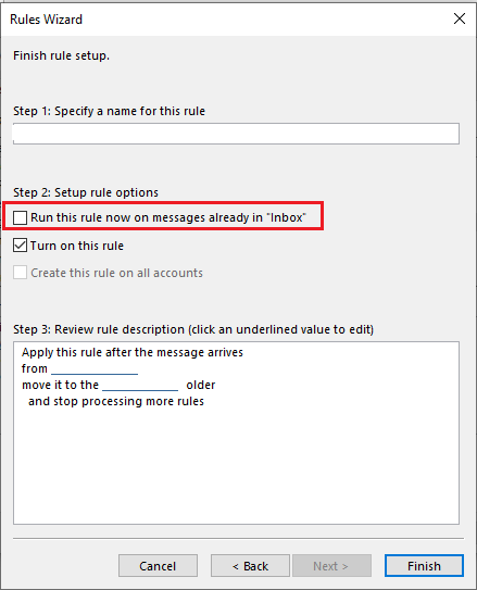 Problem With Rule Not Working - Microsoft Q&A