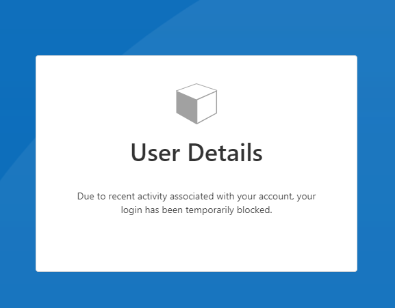 Azure AD B2C no option to change text for "Blocked page due to Conditional Access" when using ...