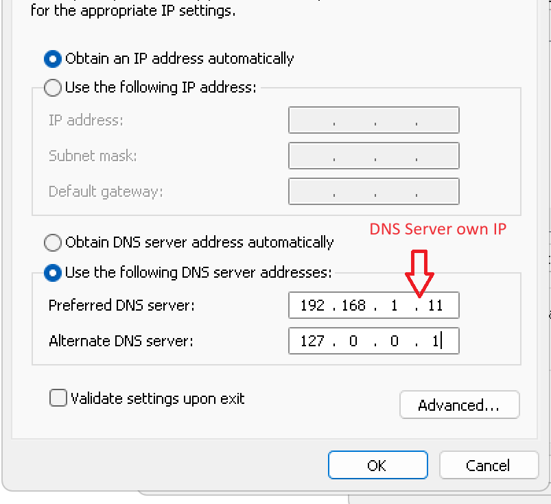 Recommended DNS Settings for Site DC - Microsoft Q&A