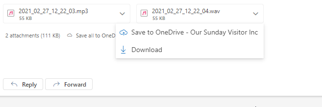 How do I preview a wav file in the new outlook without having to ...