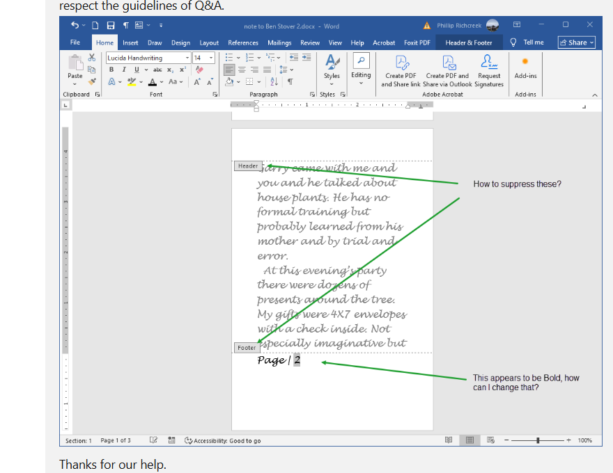 How to Insert page numbers in Word - Microsoft Q&A