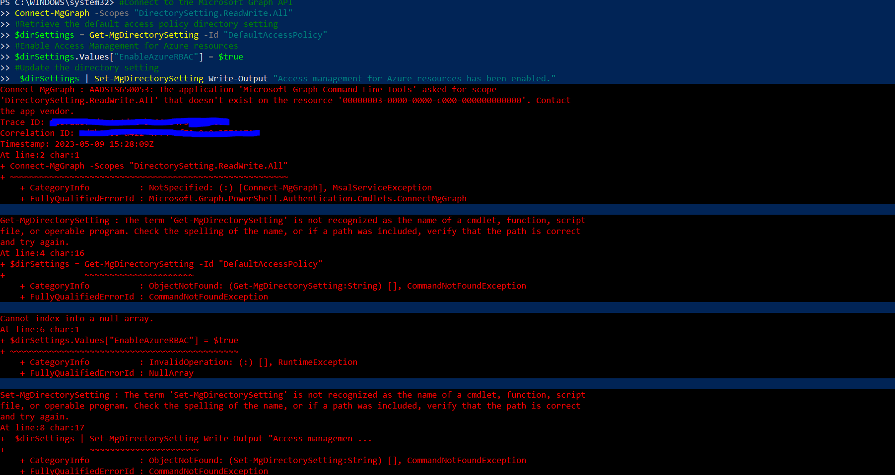 Configure Access Management For Azure Resources Using Mggraph Commands Microsoft Qanda