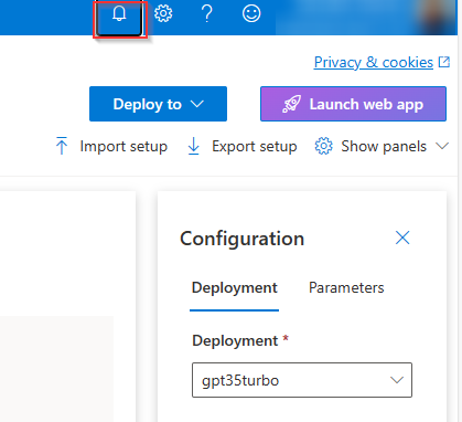 Everytime I attempt to deploy web app through openai, it doesnt do anything. - Microsoft Q&A