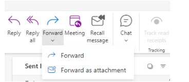 Can not forward an email as an attachment into another email to send ...