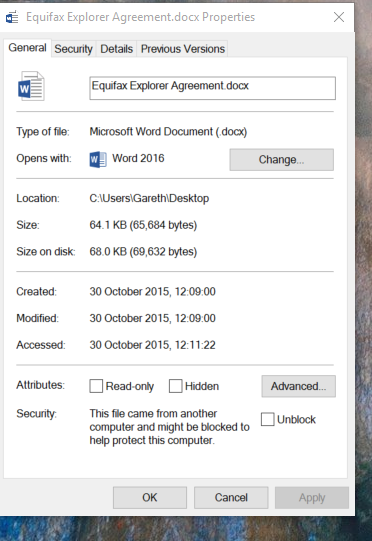 Cant open word file attachments from Outlook due to Fileblock ...
