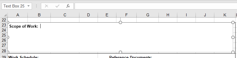 Move cursor into textbox 25 with VBA - Microsoft Q&A