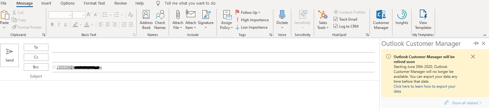 Outlook Customer Manager - Microsoft Q&A