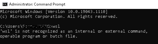 Win10 21H1 missing wsl.exe - Microsoft Q&A Win10 21H1 missing wsl.exe - Microsoft Q&A
