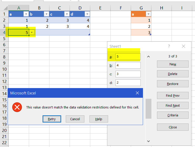 Excel 1 to many for data entry? - Microsoft Q&A