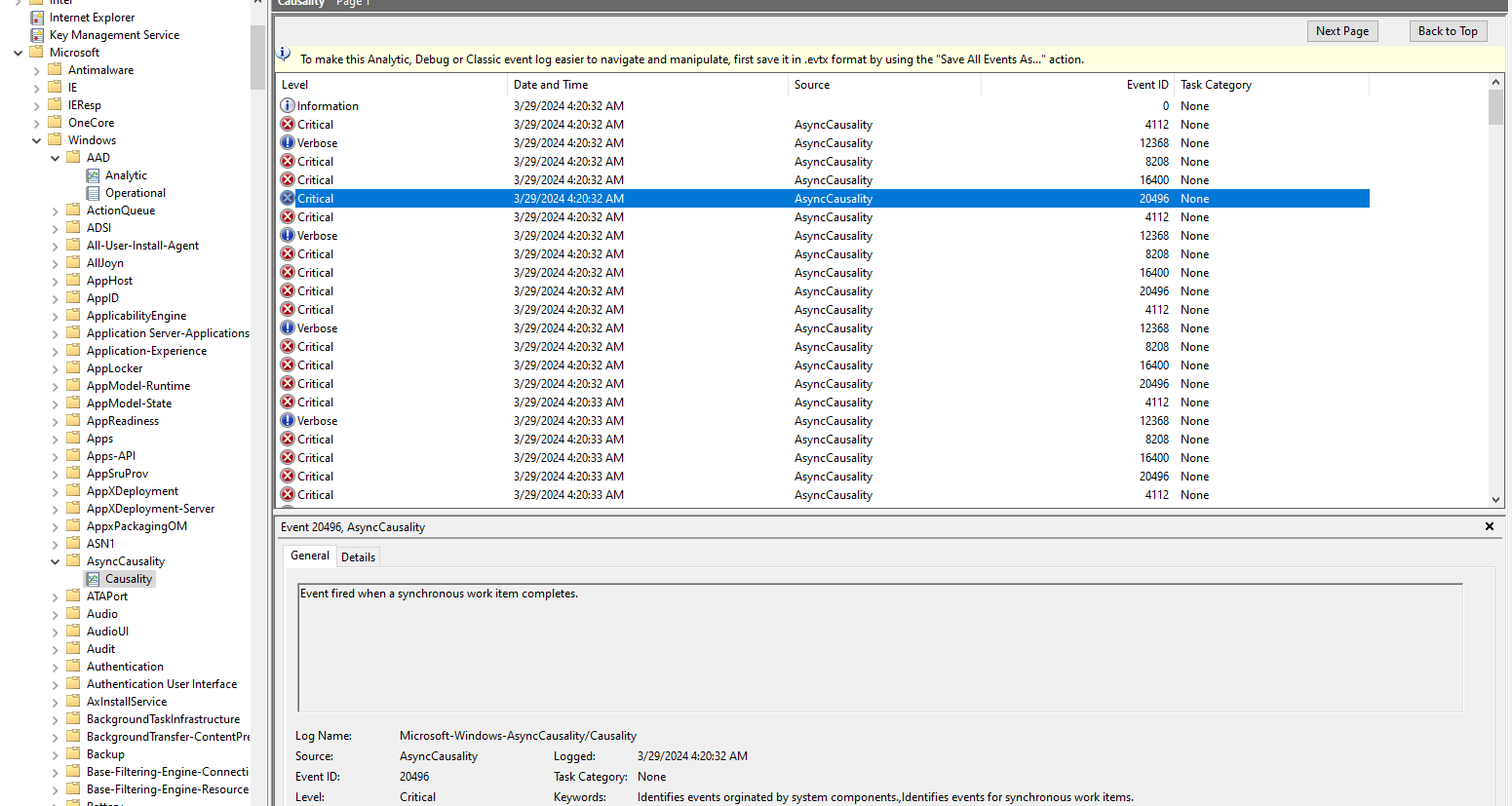 Hundreds of asynchronous operations every second in 2 of my PCs - Microsoft Q&A