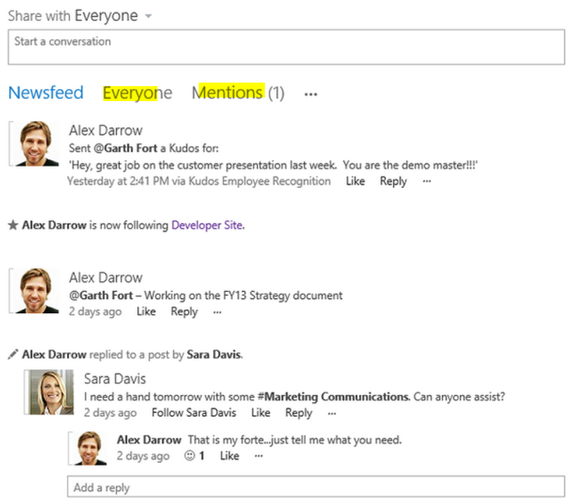 SharePoint On-Premise 2019 - Site Feed vs News Feed web part ...