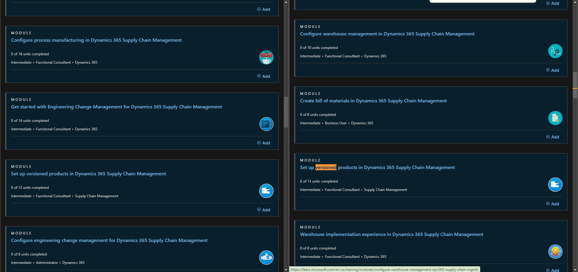Overlap Course Content in Intermediate Supply Chain Course - Microsoft Q&A