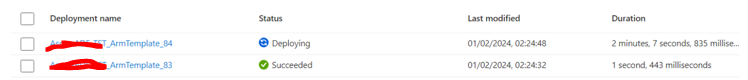 The ARM Templates hang midway through the Continuous Deployment phase ...