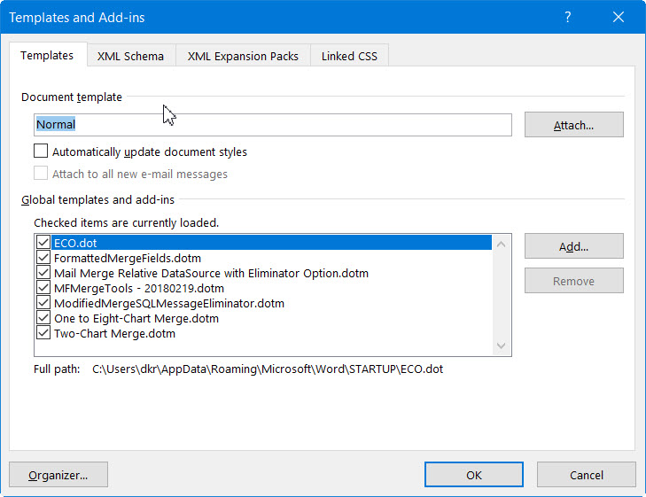 Word Global Templates Aren't loading automatically. - Microsoft Q&A