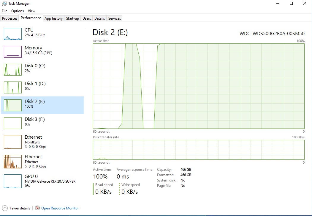 Disk Usage 100 Percent - Microsoft Q&A