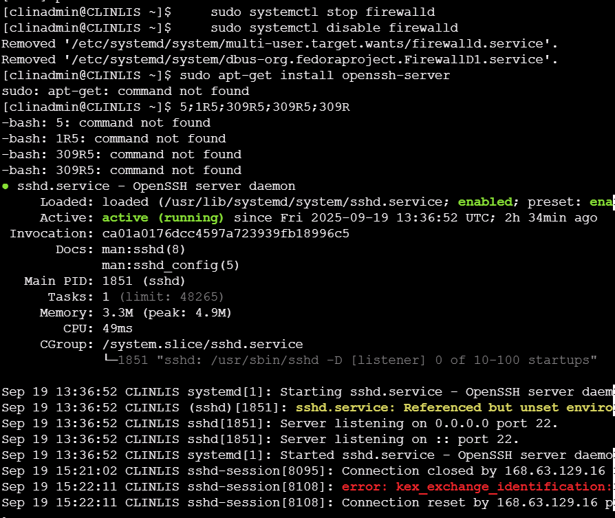 Can't connect to Red Hat Linux VM via Putty and SSH - Microsoft Q&A