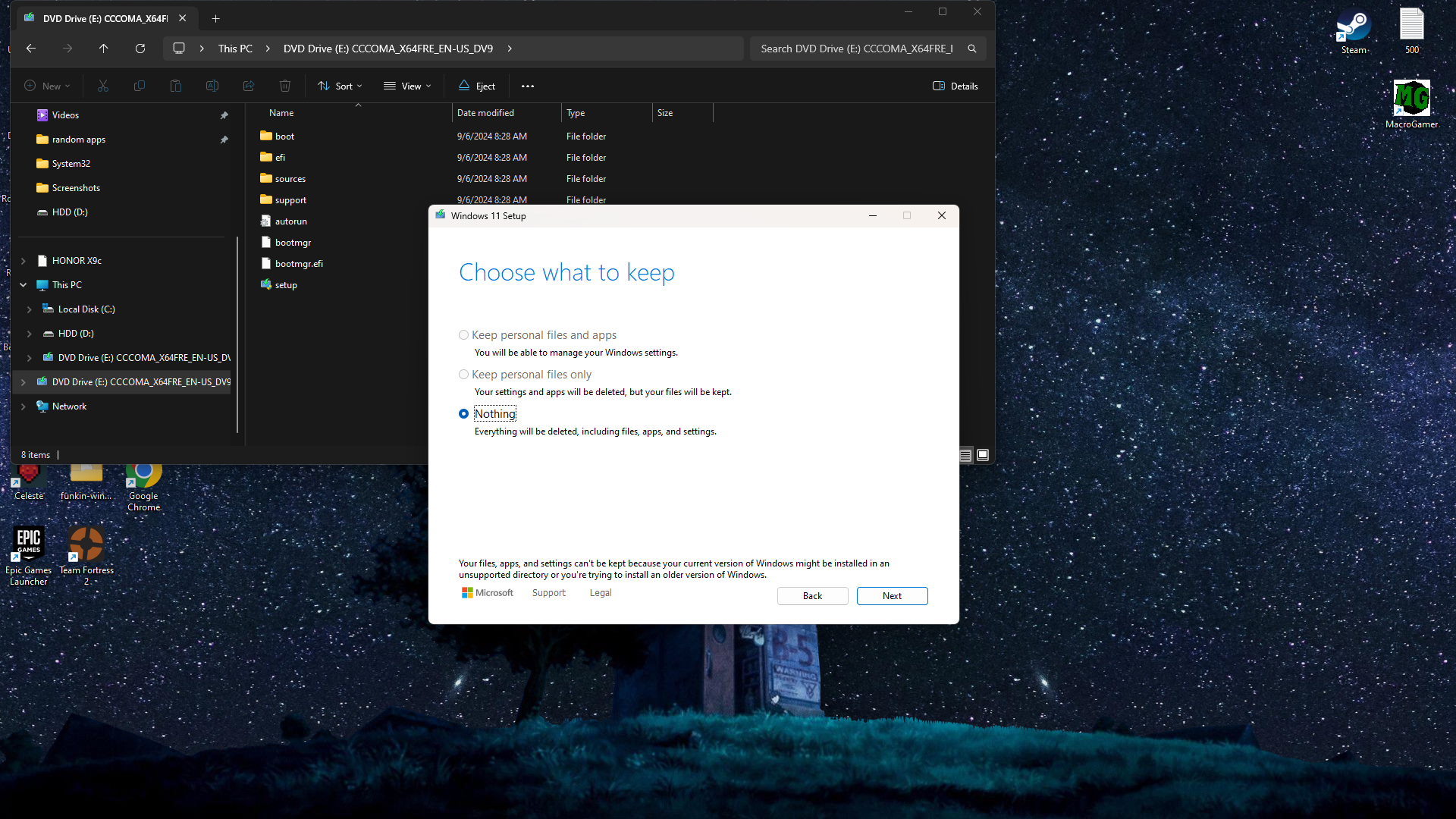 unable to install windows 11 update (24H2) error 0xc1900204 - Microsoft Q&A