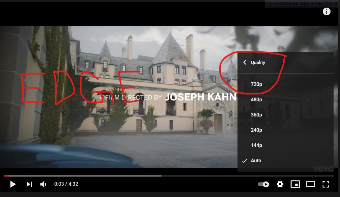 Microsoft Edge not playing YouTube videos at 1080P - Microsoft Q&A