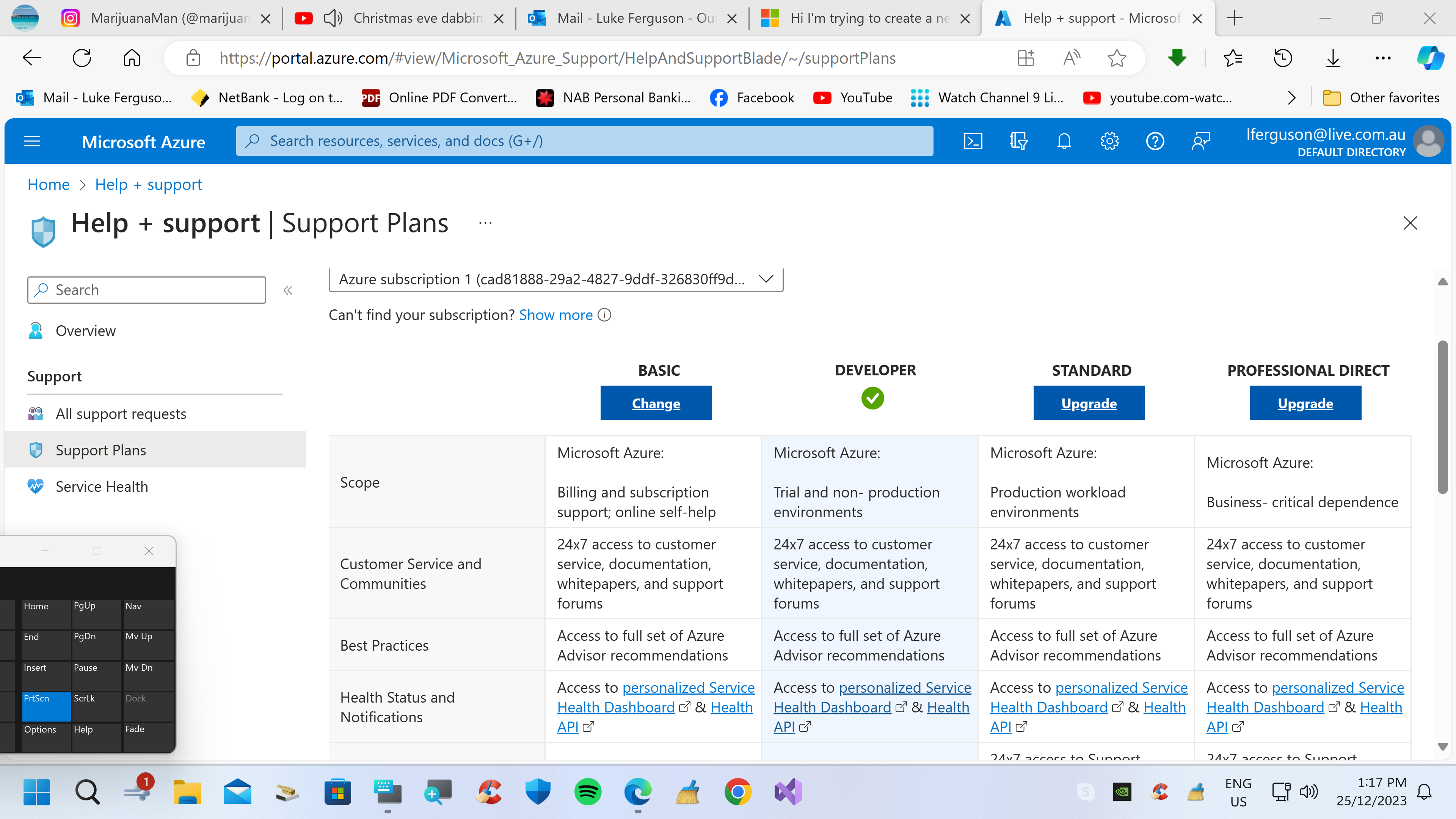 Hi I'm trying to create a new support request at https://support ...