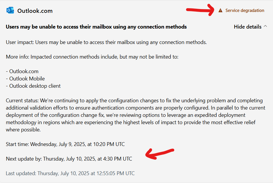 Unable to access my Outlook/hotmail email account. Error 401- RESOLVED - Microsoft Q&A