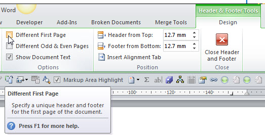 Headers and Footers - unlinking after section break - Microsoft Q&A