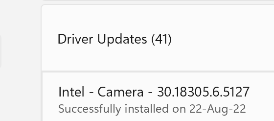 no driver for intel avstream 2500 windows 11 - Microsoft Q&A