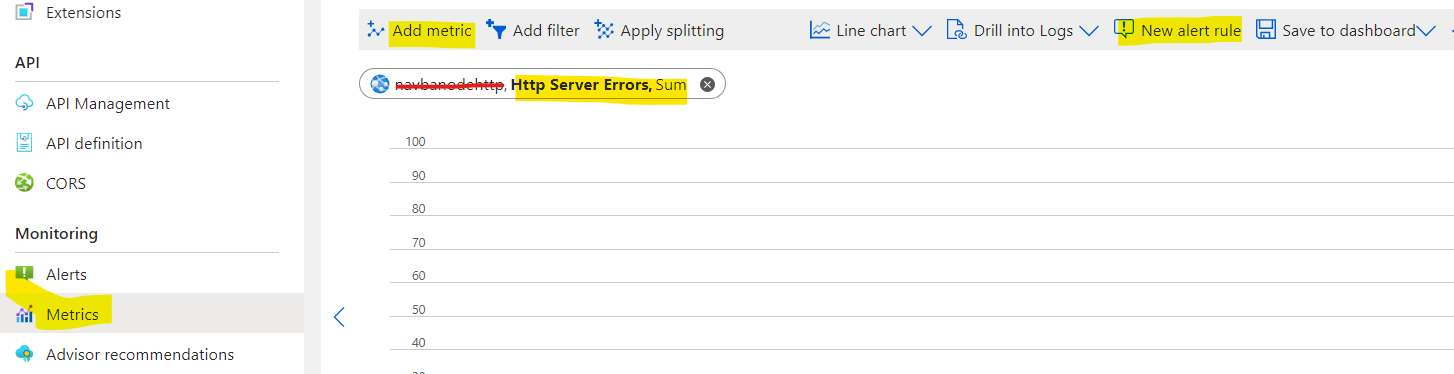 How to create an alert rule for Azure Functions runtime is unreachable - Microsoft Q&A