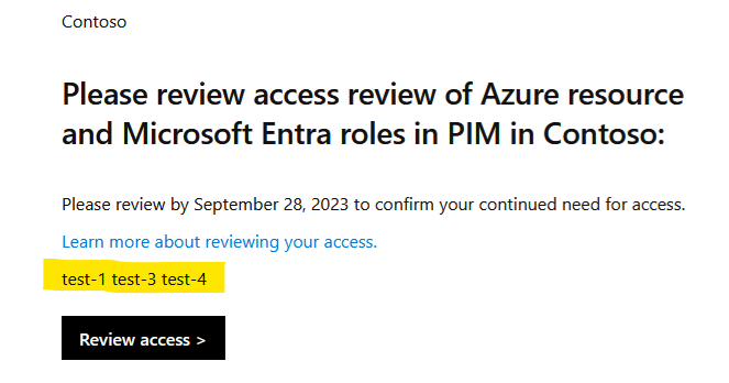 Azure AD access review - Change access review text - - Microsoft Q&A