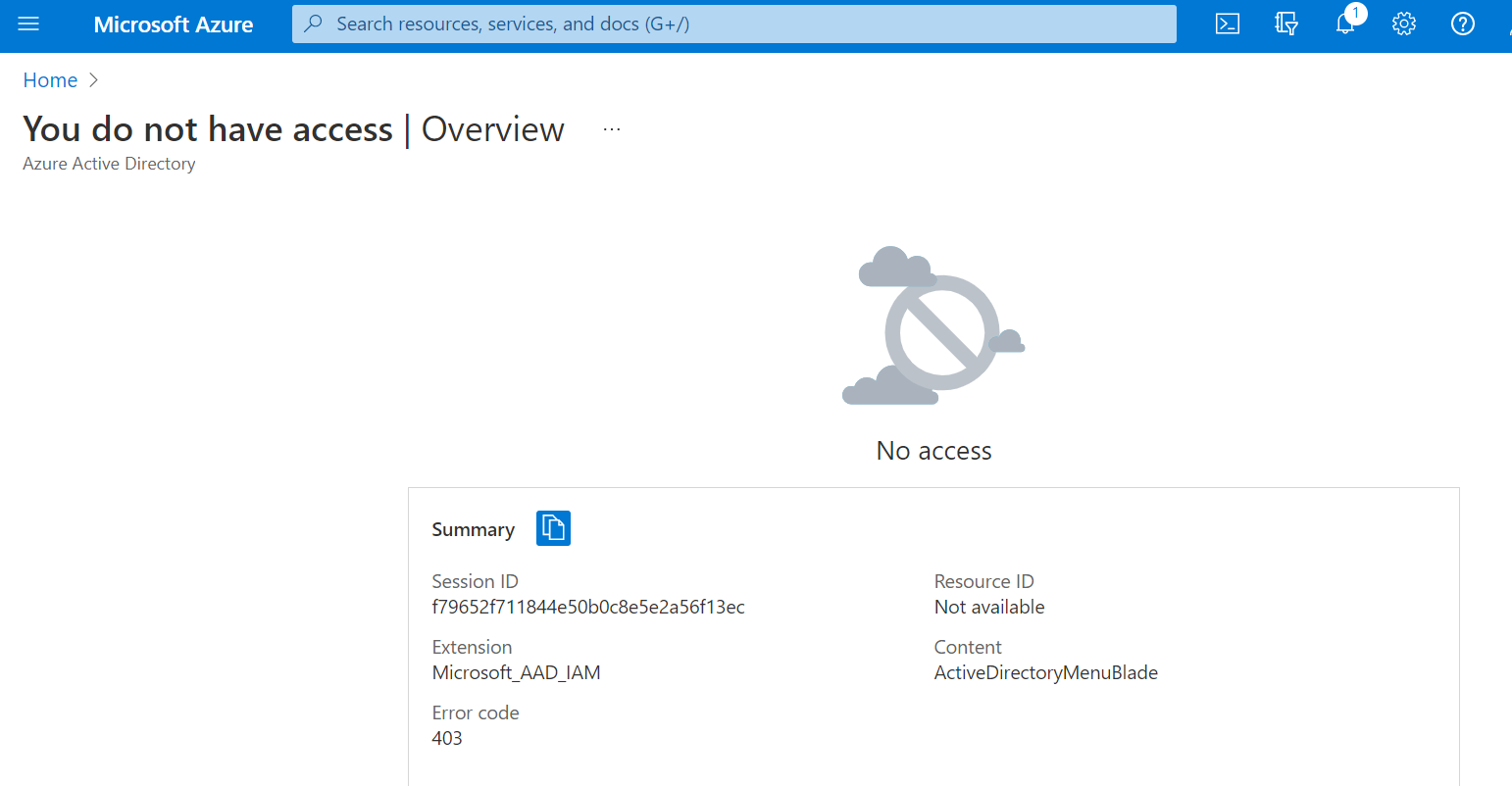 No access to resources in Sandbox - Microsoft Q&A