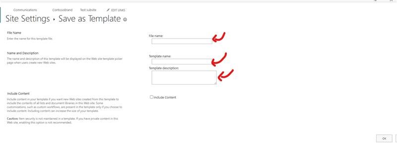 How to update a SharePoint site template - Microsoft Q&A