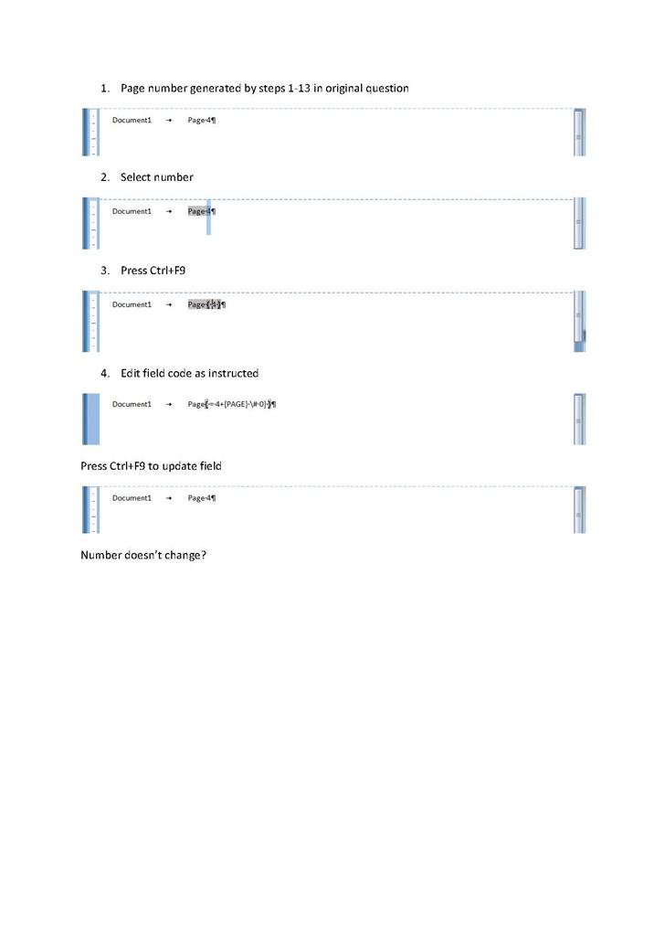 Continuous Numbering - Multiple documents MS Word 2007 - Microsoft Q&A