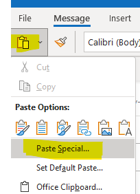 OUTLOOK NOT COPYING CORRECT EXCEL DATA - Microsoft Q&A