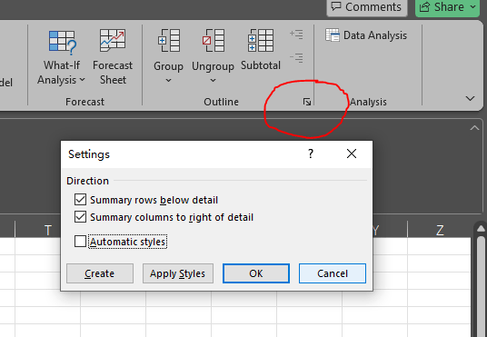 Outline does not show 3rd layer collapse/extend button. What is the ...