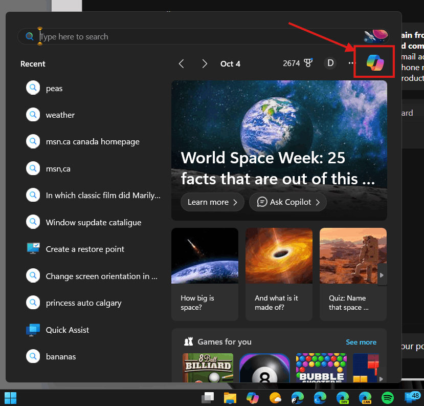 Copilot Icon > Redesigned Web Page - Microsoft Q&A