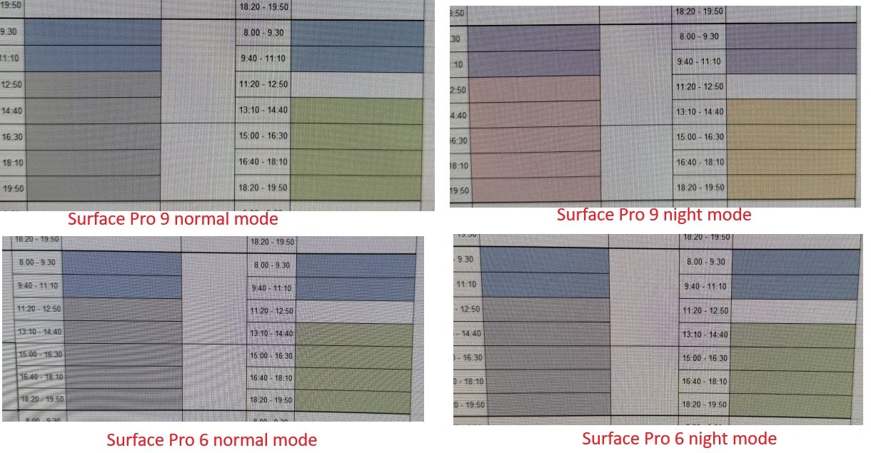 Night mode Surface Pro 9 on external monitor - Microsoft Q&A