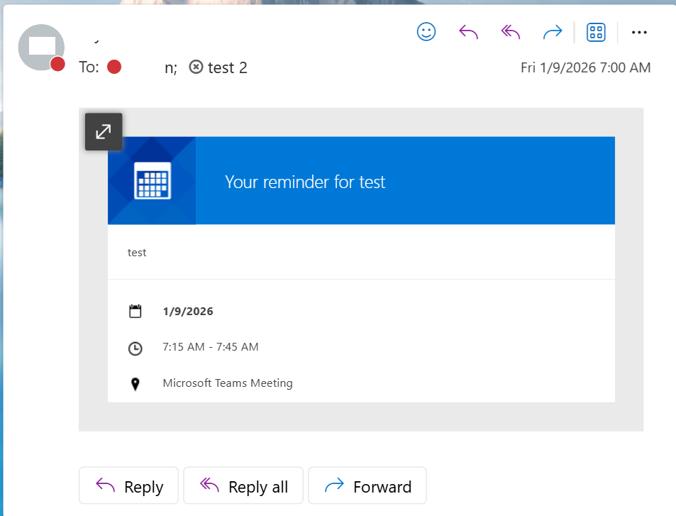 How to change the reminder of a meeting series I do not own - Microsoft Q&A