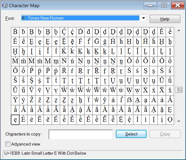 Charmap is limited to 221 characters and won't scroll - Microsoft Q&A