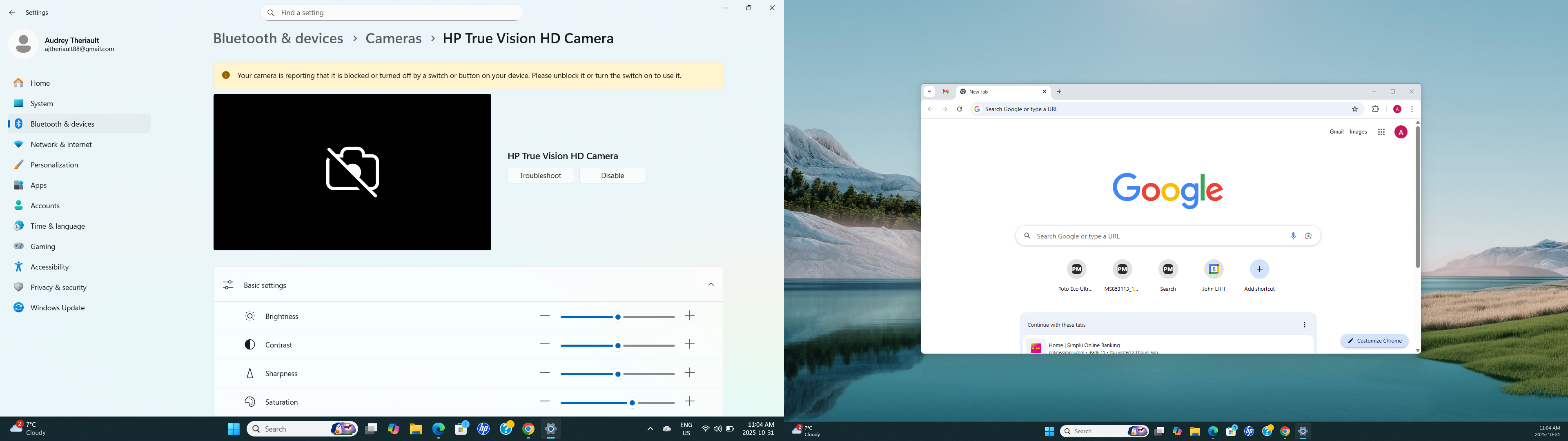 the camera is not working, despite resetting and restarting. during ...