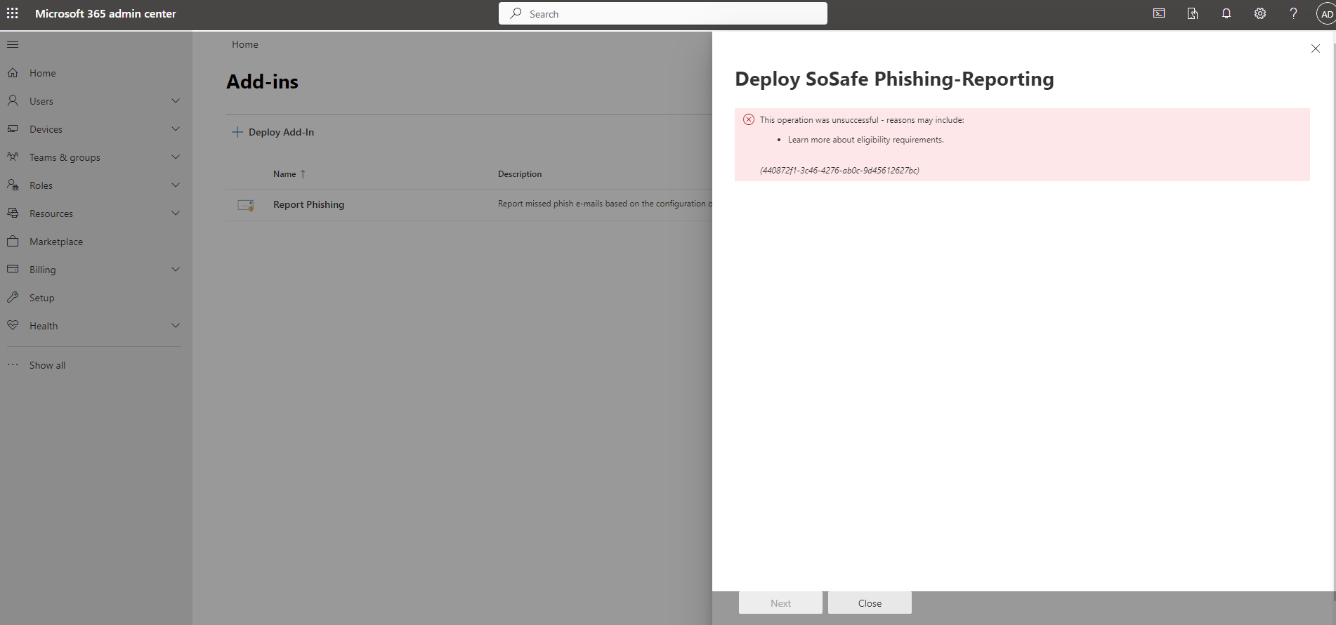 I can't upload Custom apps on Microsoft 365 admin center - Microsoft Q&A