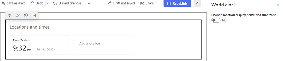 Issue with New Zealand Time Display in World clock Web Part - Microsoft Q&A