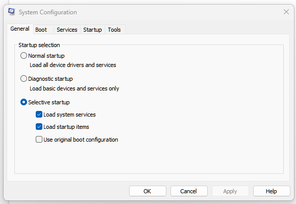 How to use MSCONFIG to diagnose issues on Windows 11 PC - Microsoft Q&A