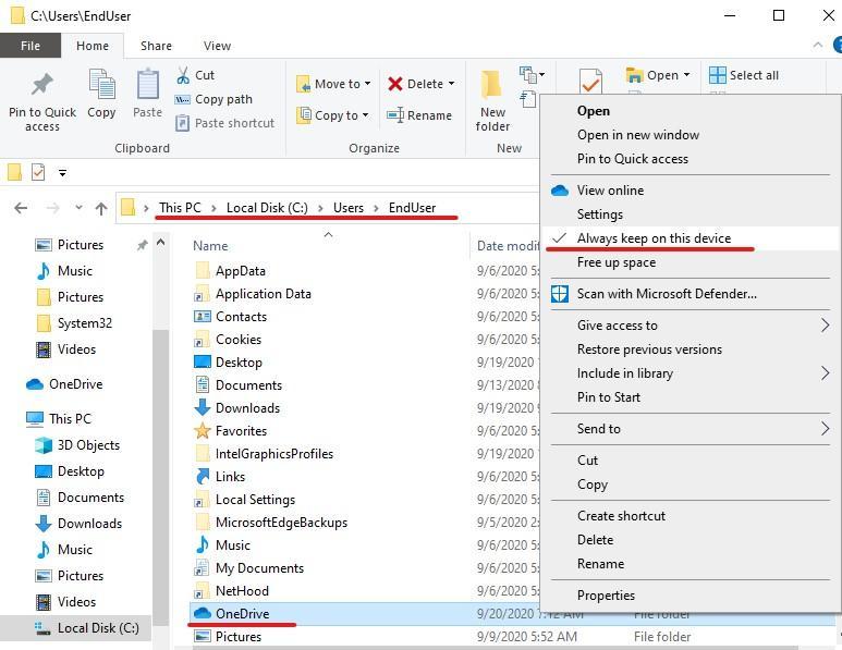 Using Onedrive offline - Microsoft Q&A