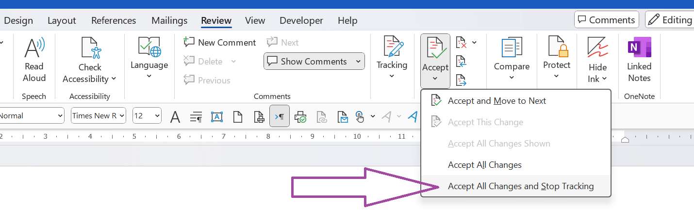 How to stop track changes from turning on automatically? - Microsoft Q&A