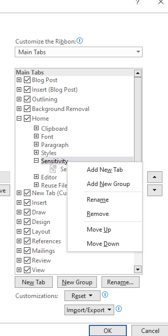 Sensitivity Bar in Outlook Only - Microsoft Q&A