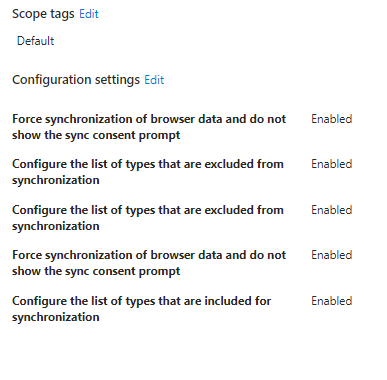 Edge Force Sync Policy - Profile Slider Removal - Microsoft Q&A